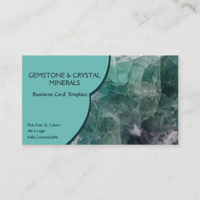 Geodes, Fluoride & Quartz Crystals Business Card | Zazzle