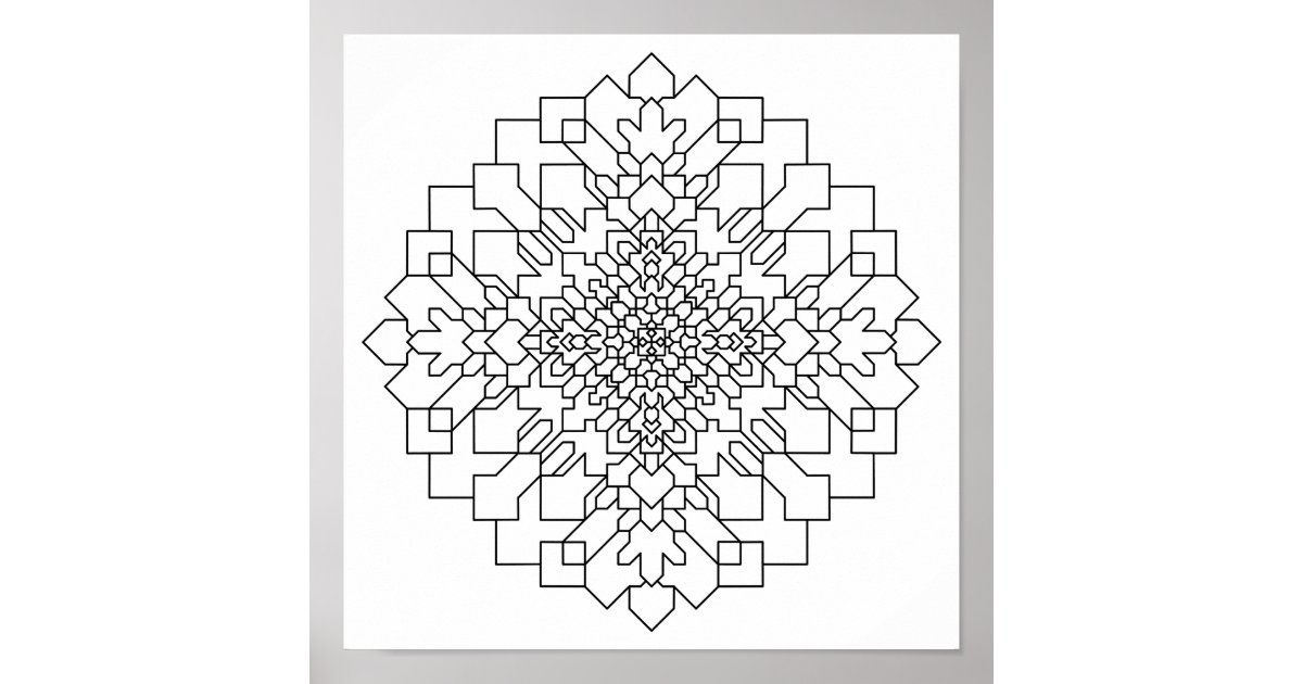 Geoemetric Mandala #15 Poster | Zazzle