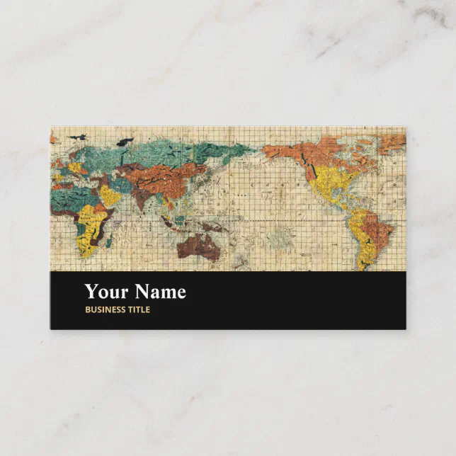 Geographers Geoscientists Cartographers World Map Business Card | Zazzle