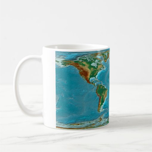 Geographical World Map Coffee Mug | Zazzle