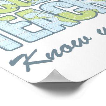 Geography Teachers Know Where It's At Poster | Zazzle