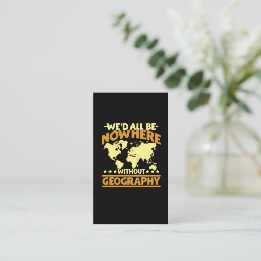 Geography World Map Geographic Planet Geographer Business Card | Zazzle