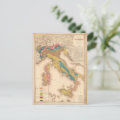 Geological Map of Italy by H. de Collegno (1844) Postcard | Zazzle