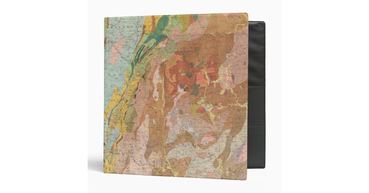 Geological Map of New Hampshire Binder | Zazzle