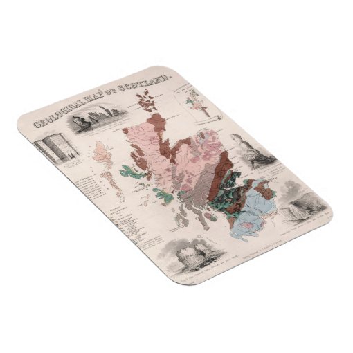 Geological Map of Scotland Magnet | Zazzle