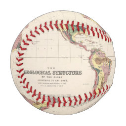 Geological structure of globe baseball | Zazzle