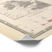 Geological structure of globe poster | Zazzle