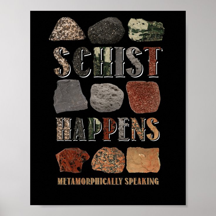 Geologist Mineral Geode Rock Collector Geology Poster | Zazzle