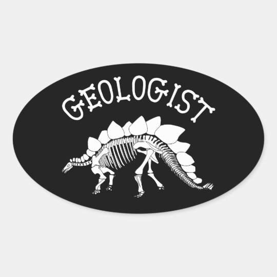 Geologist Sticker (Stegosaurus) | Zazzle.com