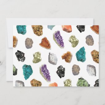Geology Birthday Party Rocks Gems Crystals Photo Invitation | Zazzle