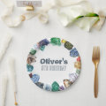 Geology Birthday Rocks Dig Party Paper Plates | Zazzle