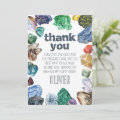 Geology Birthday Rocks Dig Party Thank You Card | Zazzle
