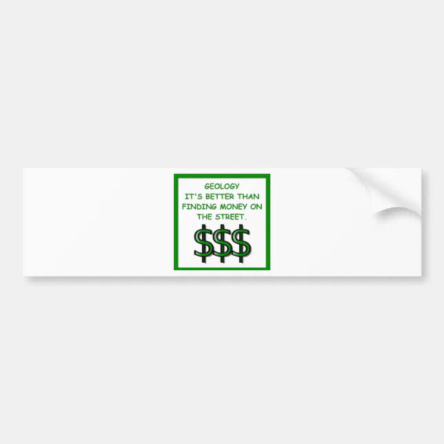 geology bumper sticker | Zazzle