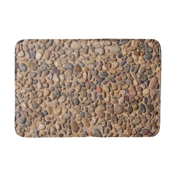 Geology Decorative Pebble Stones Photo Bath Mat | Zazzle.com