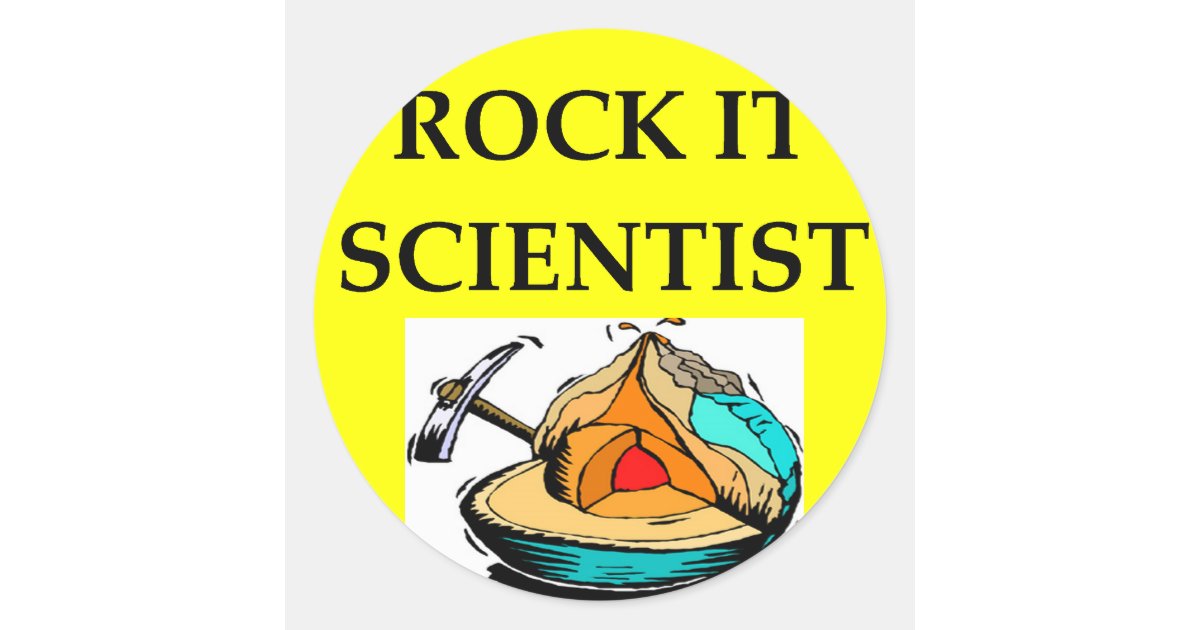 GEOLOGY geologist gifts Classic Round Sticker | Zazzle