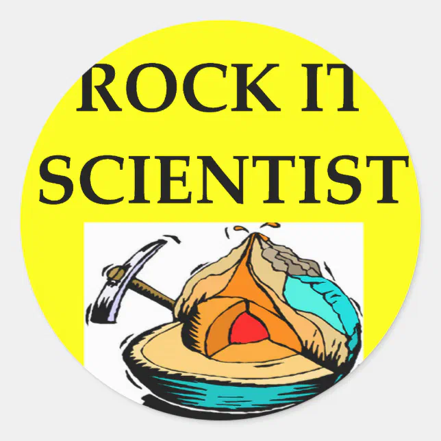GEOLOGY geologist gifts Classic Round Sticker | Zazzle