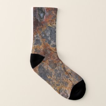 Geology Grungy Rough Rock Texture Socks | Zazzle