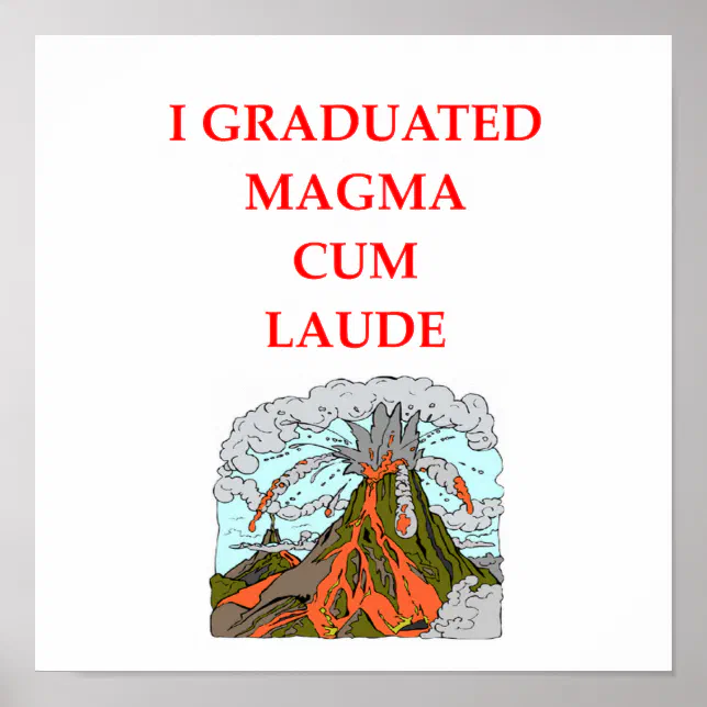 geology joke poster | Zazzle