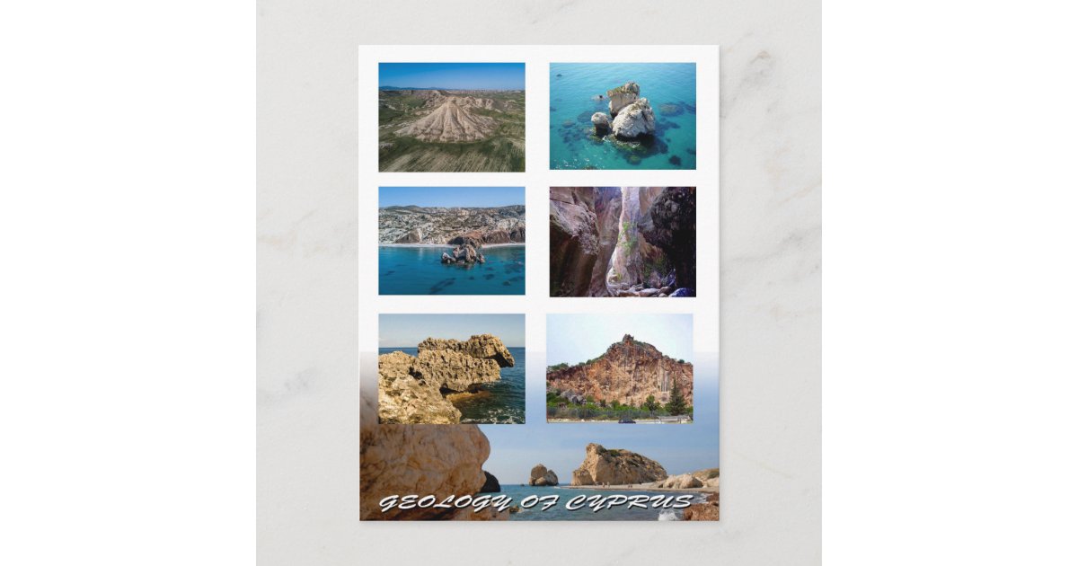 Geology of cyprus postcard | Zazzle