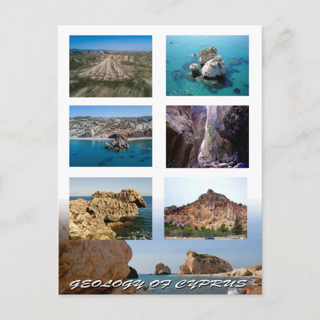 Geology of cyprus postcard | Zazzle