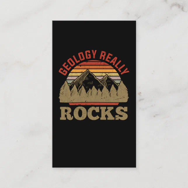 Geology Rock Collecting Funny Geologist Business Card | Zazzle