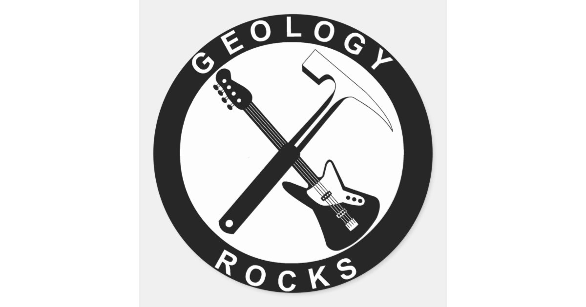 Geology Rocks Adhesive Classic Round Sticker | Zazzle