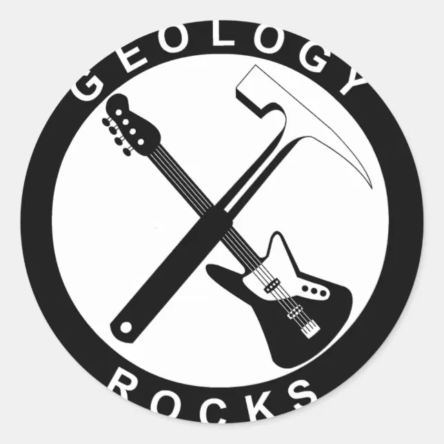 Geology Rocks Adhesive S Classic Round Sticker | Zazzle