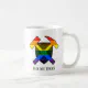 "Geology Rocks" LGBT Rainbow Flag Hammer Logo Coffee Mug | Zazzle