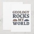 Geology Rocks My World Thank You Card | Zazzle