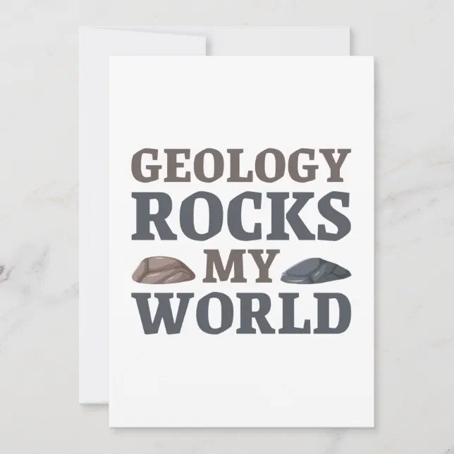 Geology Rocks My World Thank You Card | Zazzle
