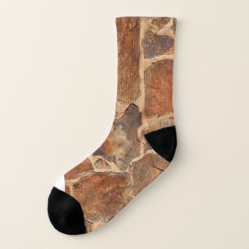 Geology Stone Wall Structure Socks | Zazzle