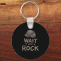 Geology - Wait I See A Rock Keychain | Zazzle