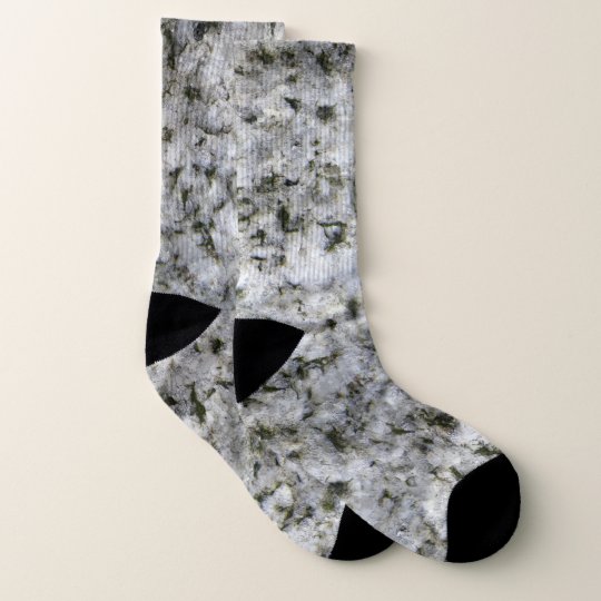 Geology White Granite Rock Texture Socks | Zazzle.com