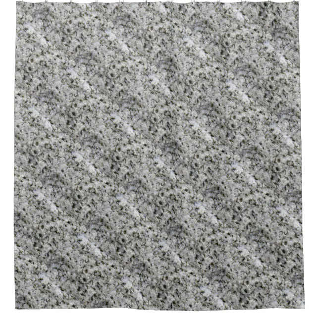 Geology White Granite Texture Shower Curtain | Zazzle