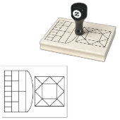 Geomantic Shield and House Chart Stamp | Zazzle