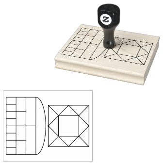 Geomantic Shield and House Chart Stamp | Zazzle