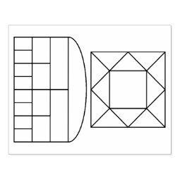 Geomantic Shield and House Chart Stamp | Zazzle