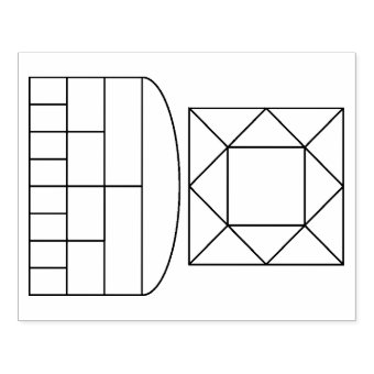 Geomantic Shield and House Chart Stamp | Zazzle