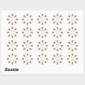 Geomertic Circles Modern design Classic Round Sticker | Zazzle