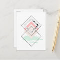 Geometric Abstract Design Postcard | Zazzle