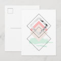 Geometric Abstract Design Postcard | Zazzle