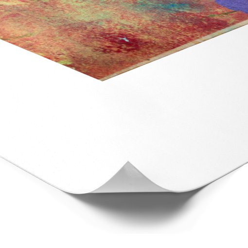 Geometric Abstract Earth Tones Poster | Zazzle