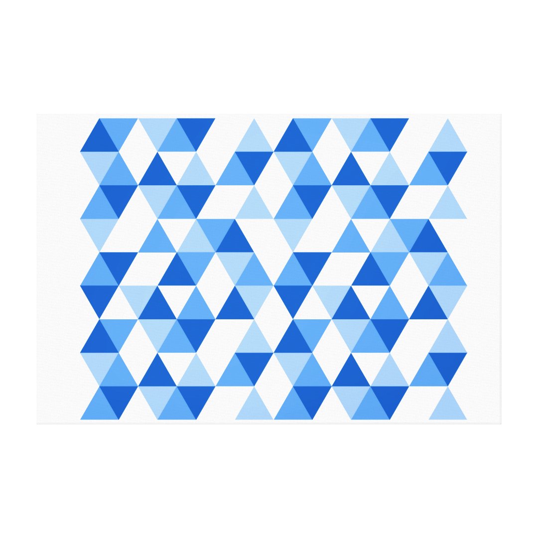 Geometric Abstract Modern Triangles II Canvas Print | Zazzle