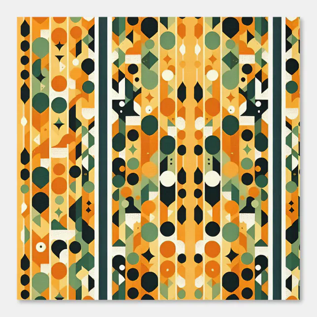 Geometric Abstract Pattern in Warm Tones Wallpaper | Zazzle