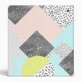 Geometric Abstract Scandi Design 3 Ring Binder | Zazzle