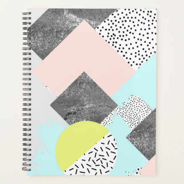 Geometric Abstract Scandi Design Planner | Zazzle