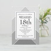 Geometric Background Invitation | Zazzle