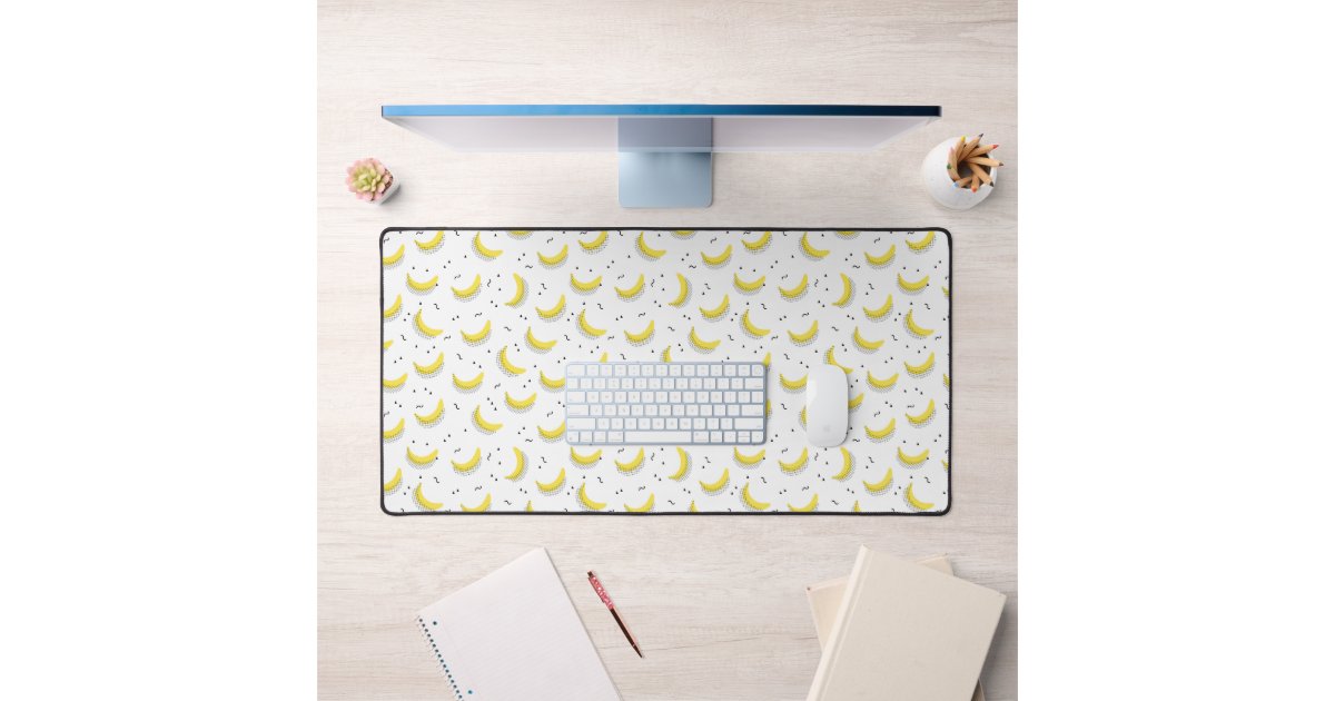 Geometric Bananas Desk Mat | Zazzle
