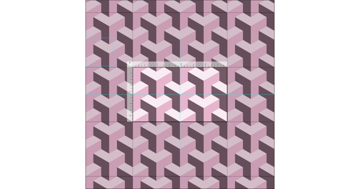 Geometric Box Pattern in Lilac Fabric | Zazzle