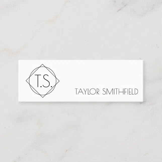 geometric business card | Zazzle